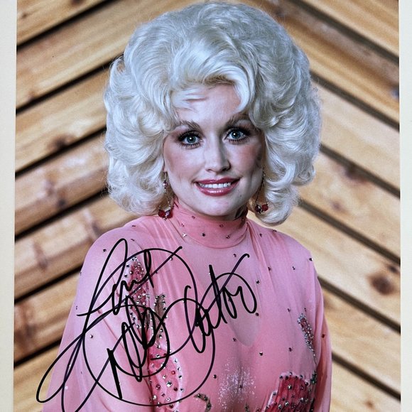 Other | Country Music Legend Dolly Parton Signed Autograph Jolene Hard Candy Christmas | Poshmark